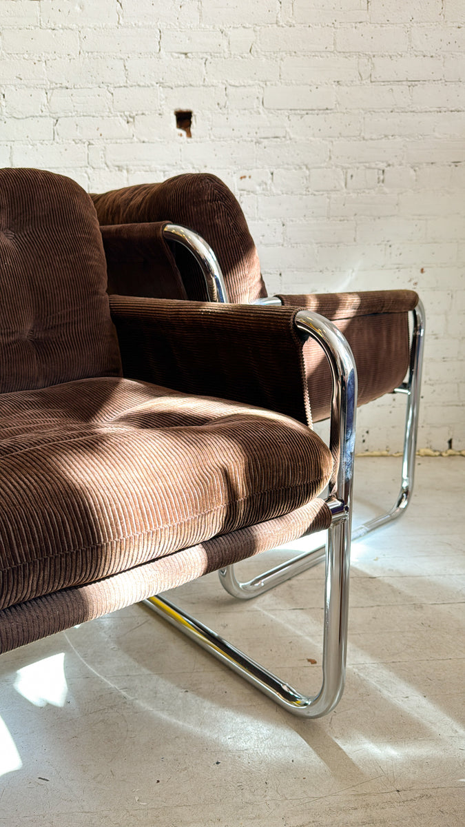 Mid-Century Retro 70s Chrome Lounge Chair – The Apartment TO