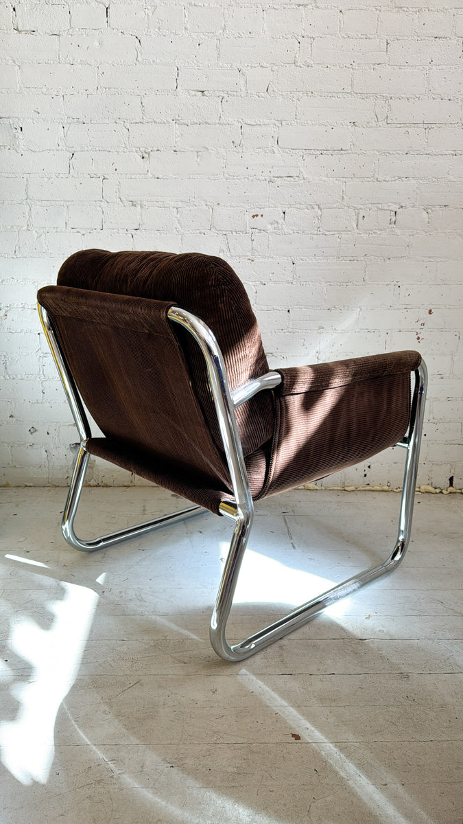 Mid-Century Retro 70s Chrome Lounge Chair – The Apartment TO