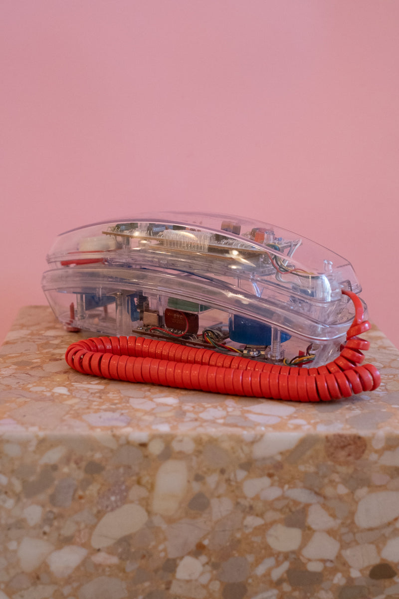 Vintage 80’s Lonestar Clear See-through Phone – The Apartment TO