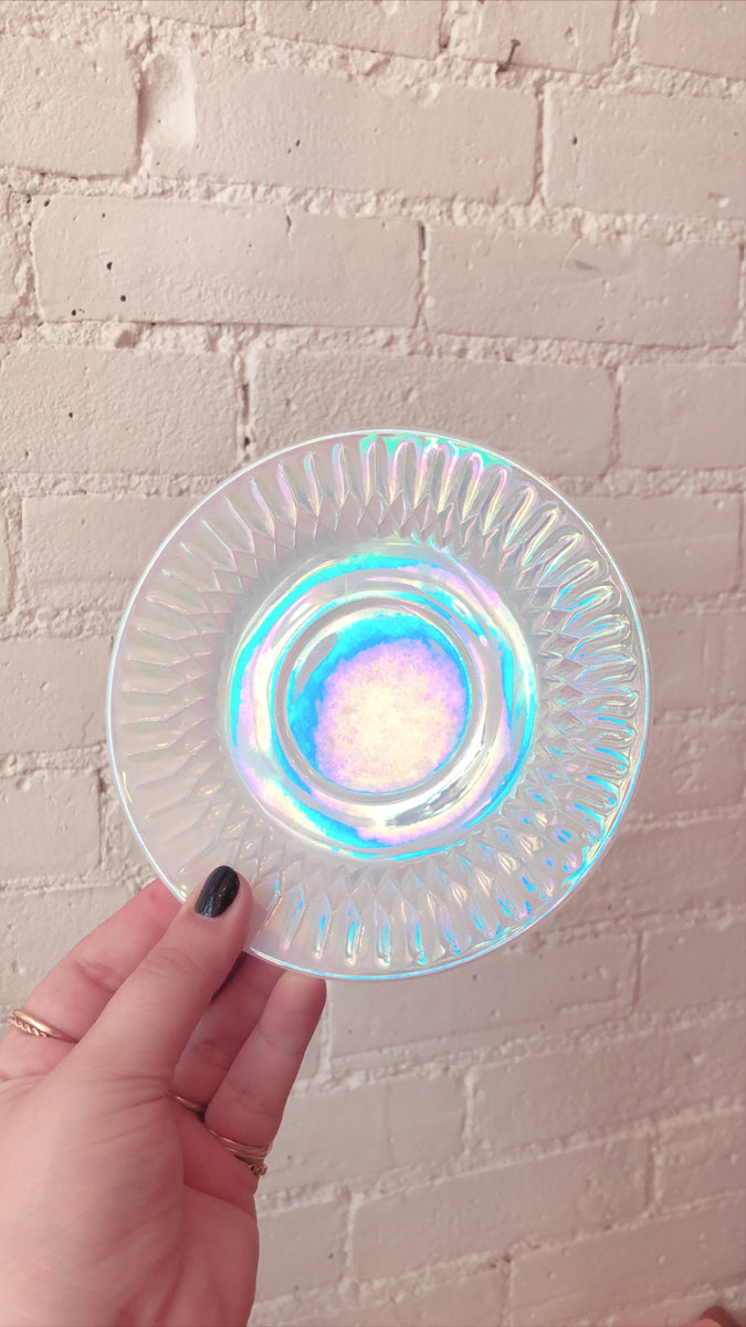 Vintage Iridescent Carnival Glass Dining Set – The Apartment TO