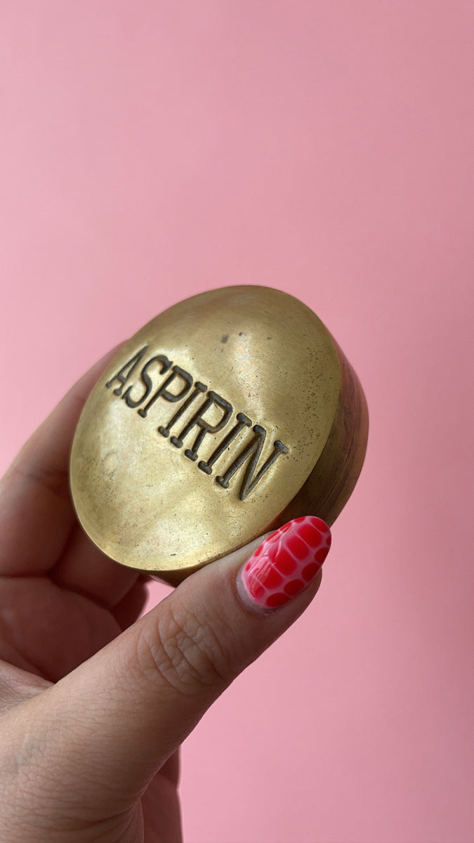 Vintage Brass Aspirin Pill Container – The Apartment TO